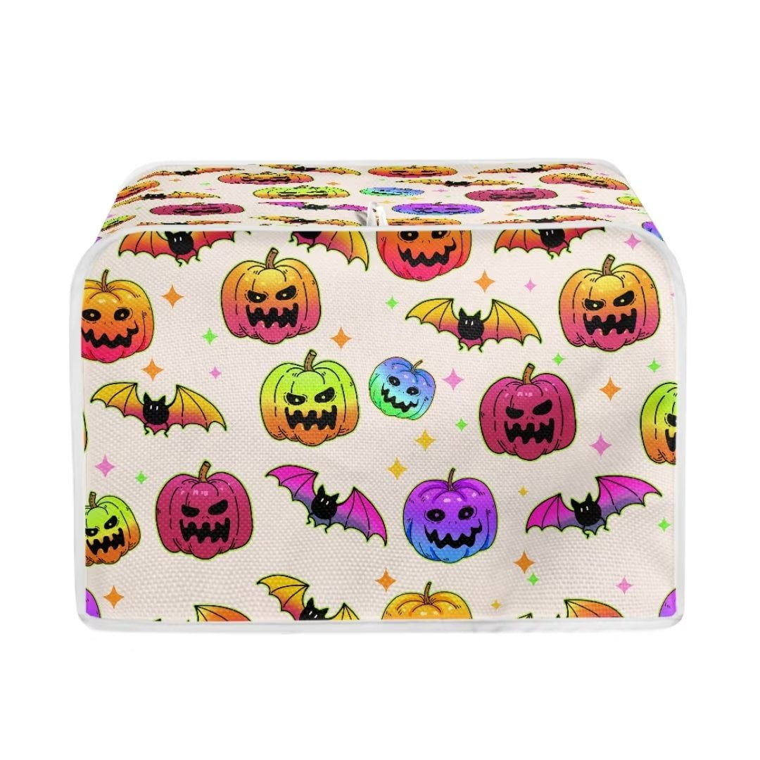 Renewold Pumpkin Bat Toaster Cover 2 Slice Wide Slot Anti Splash Bread ...
