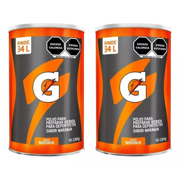 Gatorade En Polvo Sabor Naranja 2 Latas De 2.38 Kg | Bodega Aurrera en ...