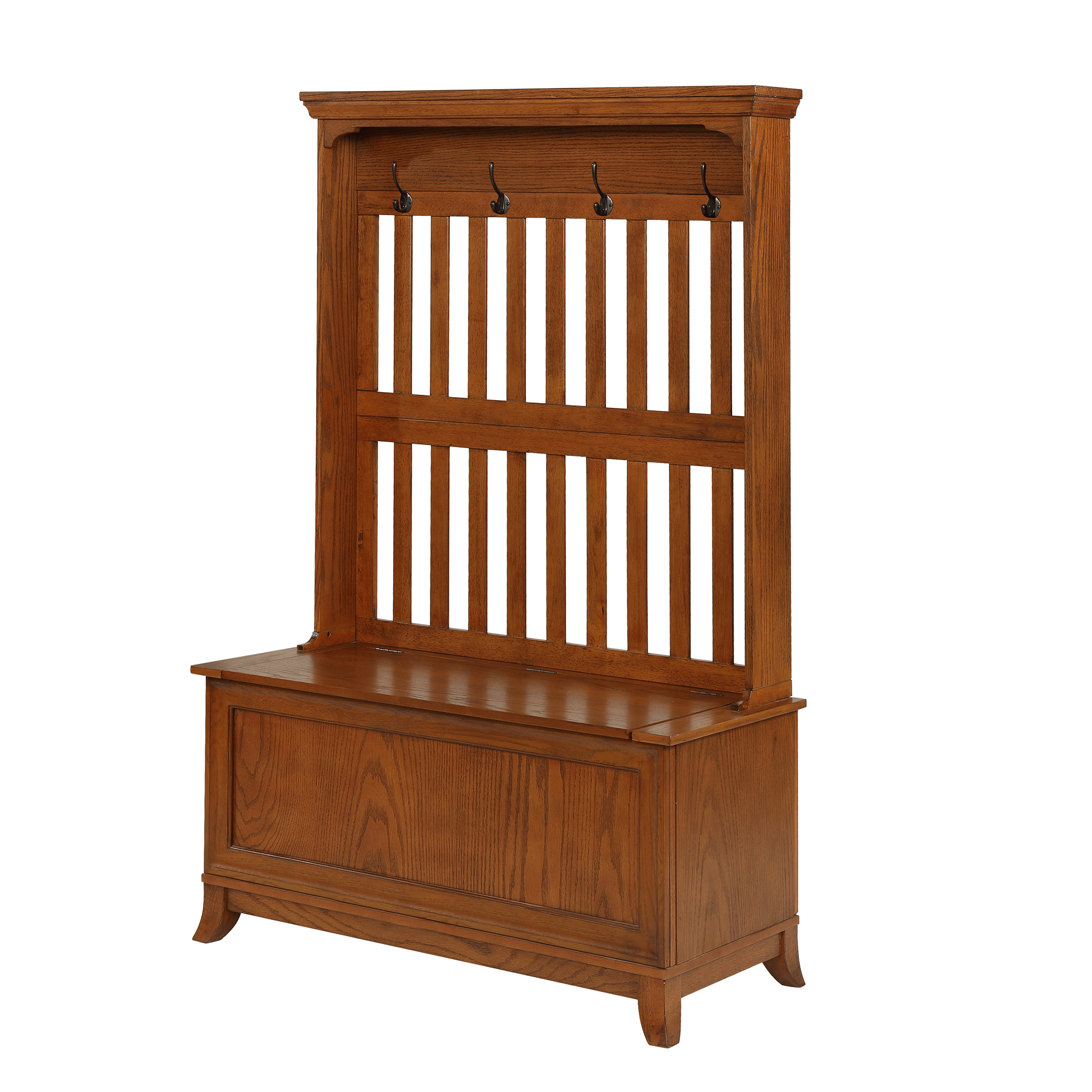 Powell Furniture Collection Multi-Functional Entryway Hall Tree Coat ...