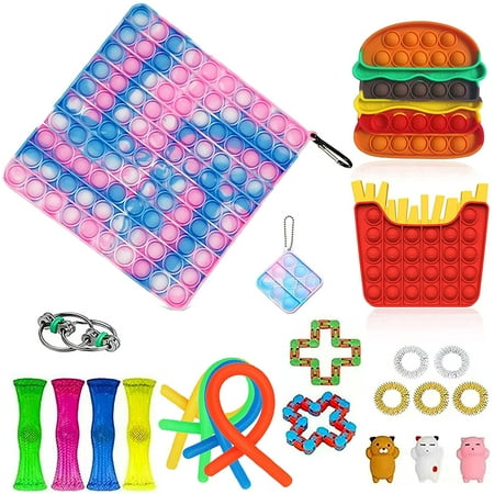 Big Fidget Packs Anti-Anxiety Tools Big Sensory 8 Inch 100 Bubbles Pop-in-it Fidget HALO s Pack ...