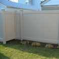Outdoor Privacy Fence Panels 6ft.(H) x 6ft.(W) White Vinyl Full Set of ...