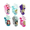Disney Princess Girls 6 pack Quarter Style Socks Set DP081GQS - Walmart.com