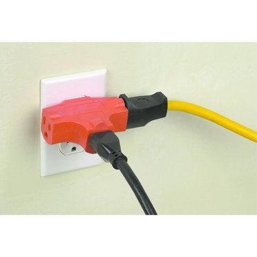 Wideskall 3-Prong Grounded Electrical Plug-In Adapter with On/Off ...