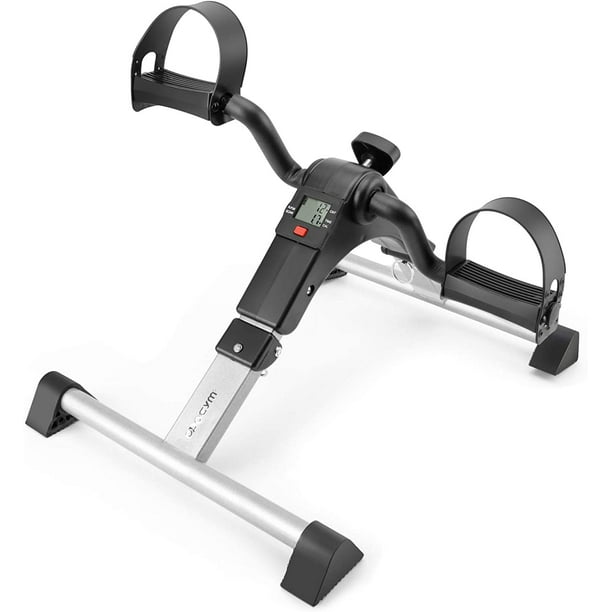 Under Desk Bike Pedal Exerciser, Foldable Mini Exercise Bike for Leg ...