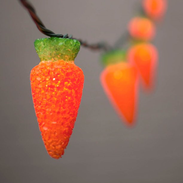 See All Holiday & Seasonal Items Easter String Lights Carrots Spring ...