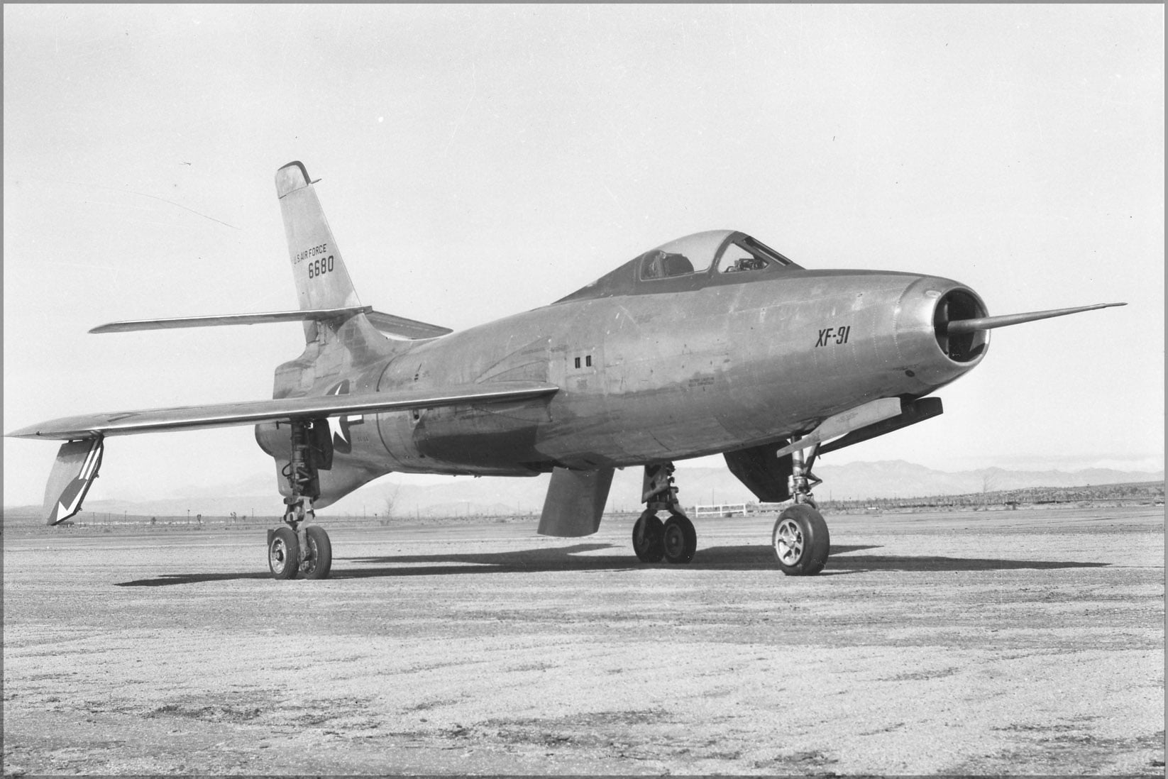 24"x36" Gallery Poster, Republic XF-91 thunderceptor - Walmart.com