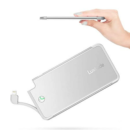 Luxtude 5000mAh Portable Charger for iPhone, Ultra Slim Mfi Apple ...