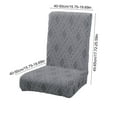 Grey Grey Jacquard Chair Cover With Two-Way Stretch, Printed Pattern ...