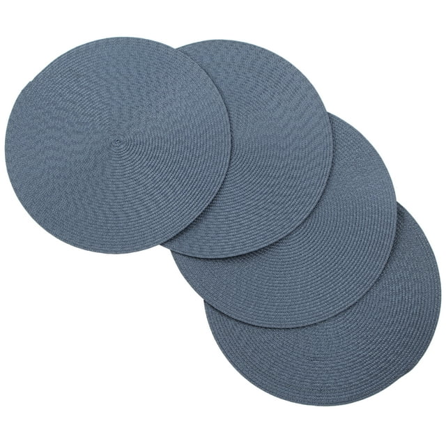 Venice Collections Vienna Woven Spiral Table Placemats 15 Inches Round ...