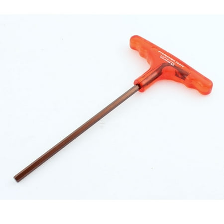 Plastic T Handle H6 6mm Tip Shaft Hexagon Spanner Hex Key Wrench Red ...