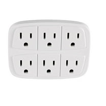 GoGreen Power 6-Outlet Wall Tap, Tan, 16000TT - Walmart.com