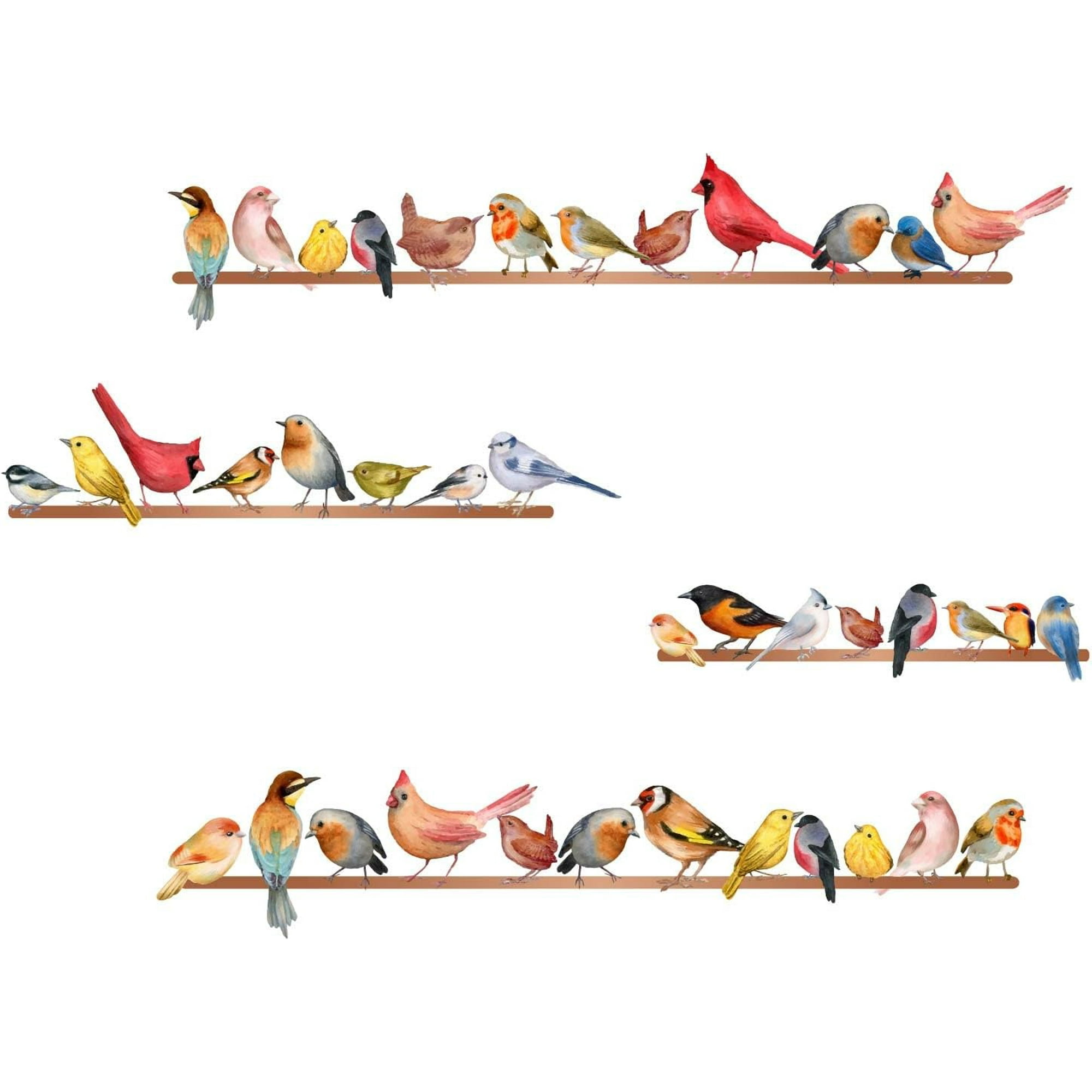 Click here for Nobrand Watercolor Birds Wall Stickers Animals Vin... prices