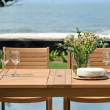 Amazonia 11-Piece Outdoor Expandable Wood Dining Furniture, Eucalyptus ...