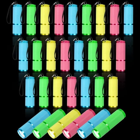 30 Pack Mini Flashlight for Kids Mini Torch for Girls Boys Glow in Dark ...