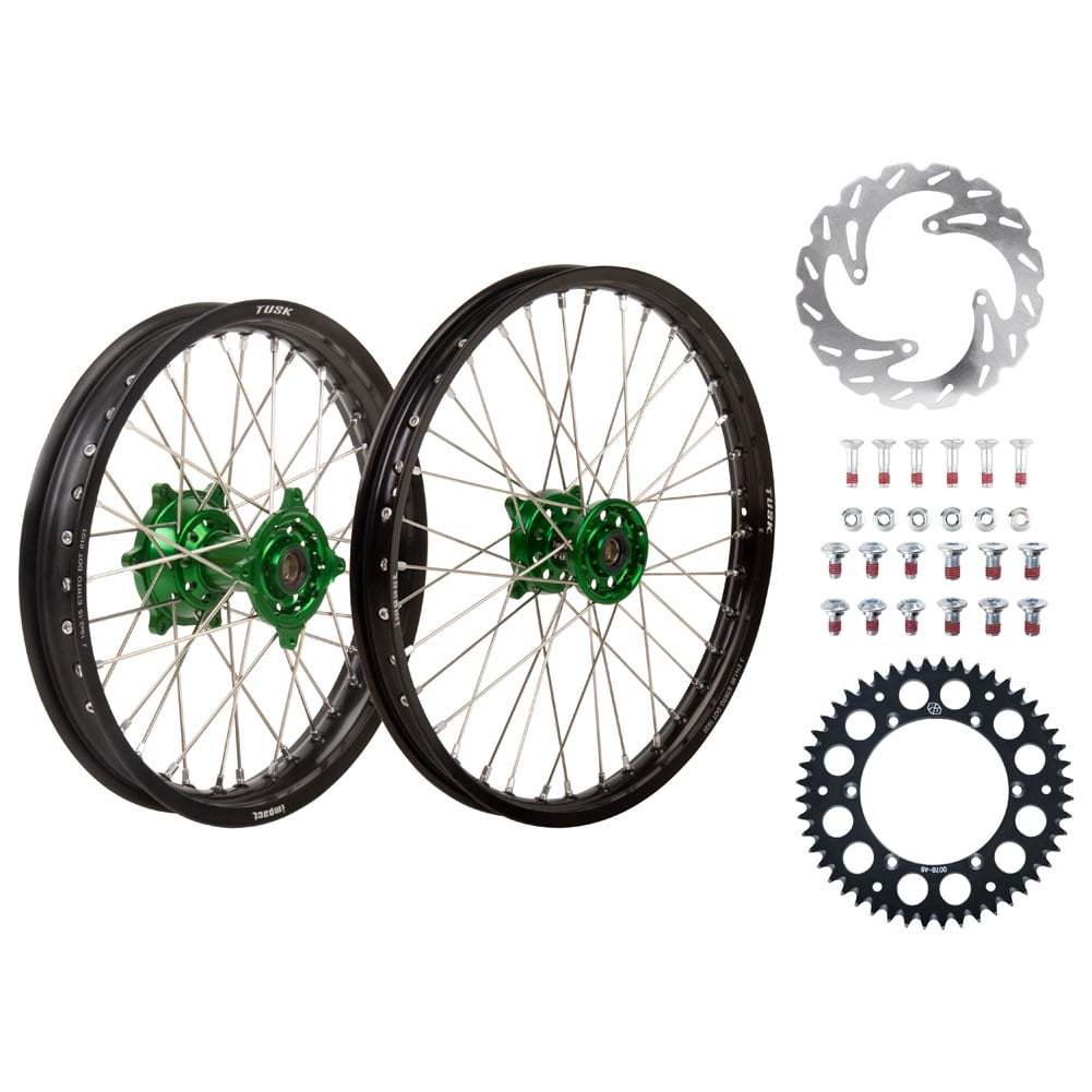 Tusk Impact Complete Front/Rear Wheel Package 1.60 x 21 / 2.15 x 18 ...