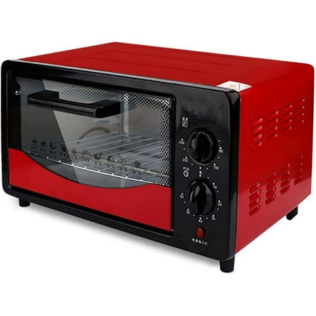 12L Mini Electric Oven Air Fryer Oven Temperature Control Compact Table Top Timer 800W Halogen ...