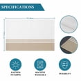 Beige White Striped Placemats Set of 2, Cotton Linen Fabric Place Mats ...