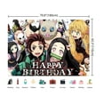 Demon Slayer Happy Birthday Anime Cartoon Theme Backdrops Banner ...