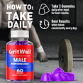 GritWell Gummies Advanced Formula All Natural Vitamin Supplement Grit ...