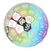 D100 Face Dice, Metal D100 Dice Easy To Read With Velvet Bag For Over ...