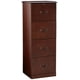 4 Drawer Vertical Wood Lockable Filing Cabinet, Cherry - Walmart.com