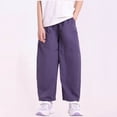 Abtuhar Kids Boys Girls 5-15Y Solid Sun Protection Pants Curved Leg ...