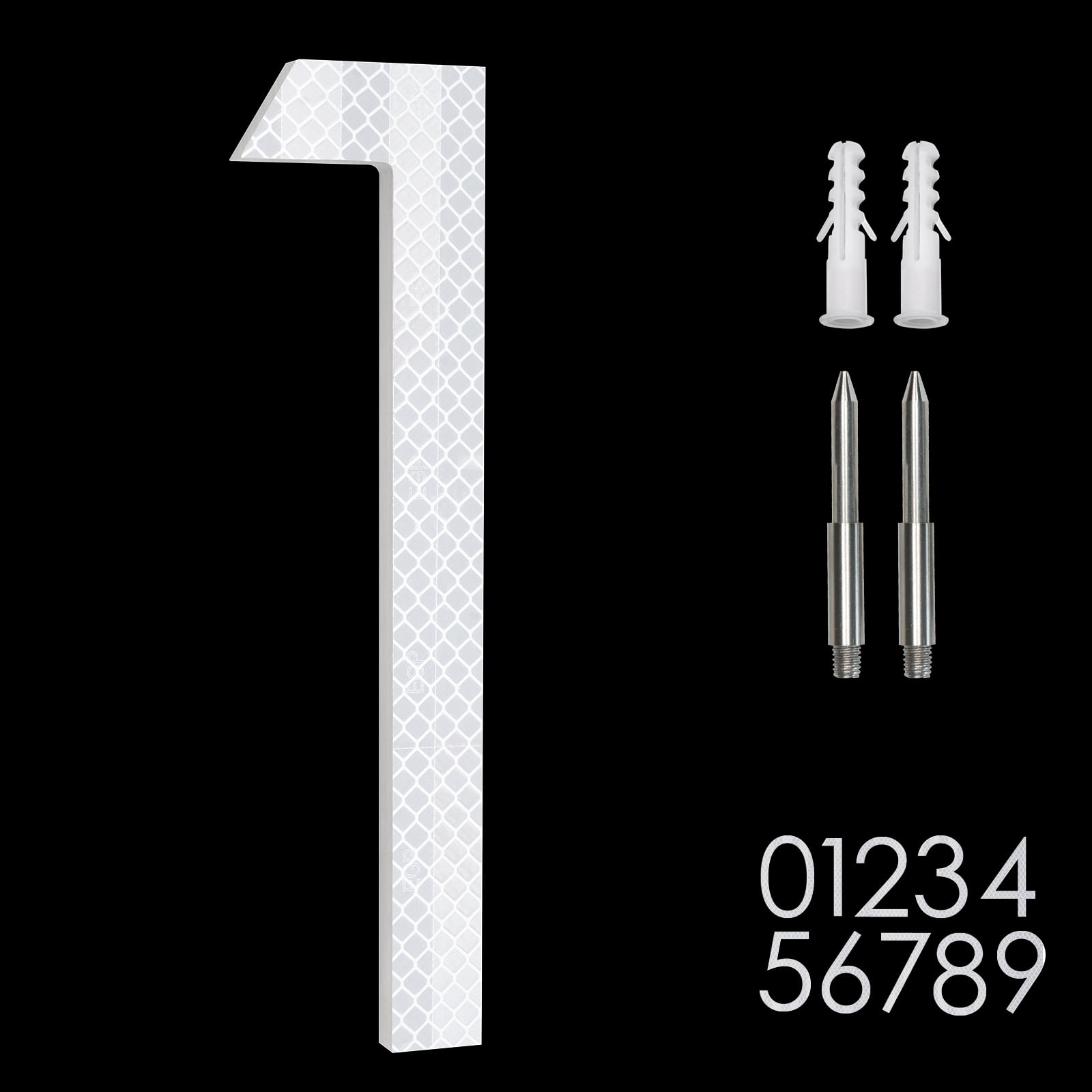 8" Reflective Address Numbers For House,Modern House Numbers Large ...