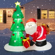 Airblown Inflatables Animated Penguin with Snowman on Bobsled - Walmart.com