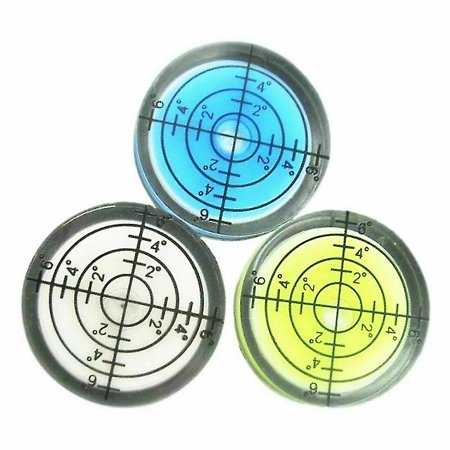 JOYWE 3pcs Bubble Spirit Level 32mm X 7mm Mini Round Bullseye Leveler ...
