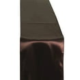 BalsaCircle 12" x 108" Chocolate Brown Satin Table Runner for Weddings ...