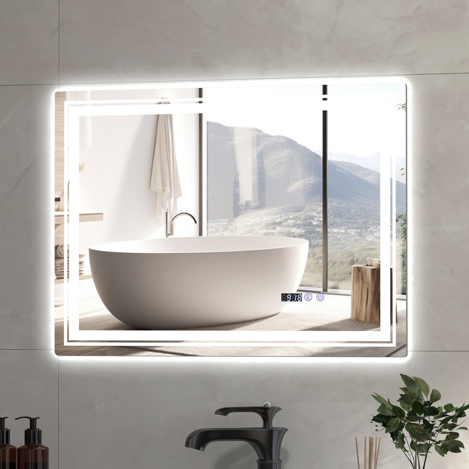 Click here for Costway 32 X 24 Defogging Led Bathroom Mirror Shat... prices