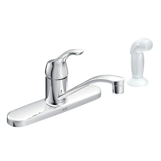 Moen Adler One Handle Chrome Kitchen Faucet with Side Sprayer - Walmart.com