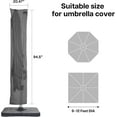 Paramondo Patio Umbrella Cover for 9ft to 13ft Offset Cantilever ...