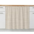Beige Solid Cabinet Curtains 11" W x 13" L Minimalist Cloth Cream Khaki ...