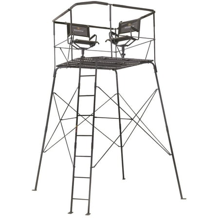 Primal Tree Stands 12' Quad Pod, Hunting Ladder Stand with Enclosure ...