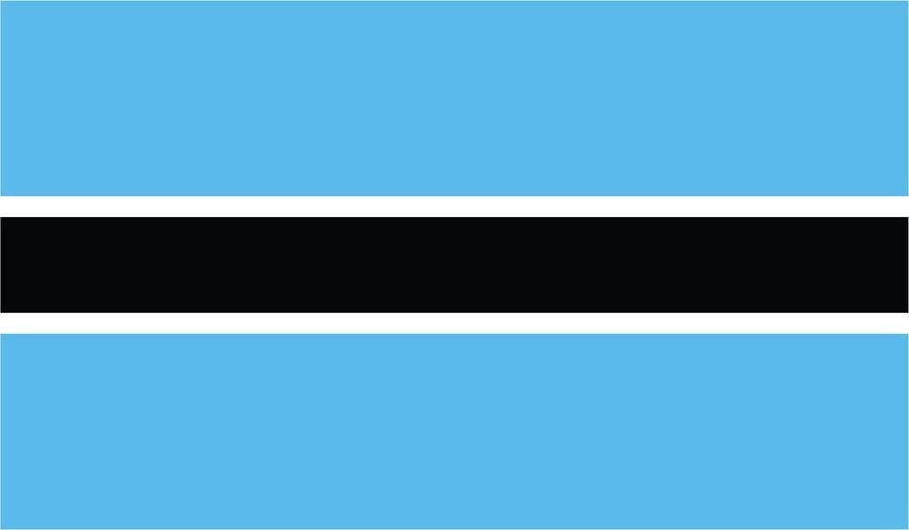 2-Pack Botswana Flag Decal Sticker | 5-Inches By 3-Inches | Laminated ...
