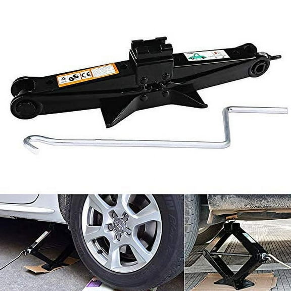 M-AUTO 2.5 Ton Scissor Jack Set of 4, 5000lbs Heavy Duty Car Jack Kit ...