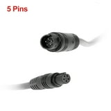 5 Pin 3ft 1m Backup Camera Extension Cable Dash Camera Cord Wires Car ...