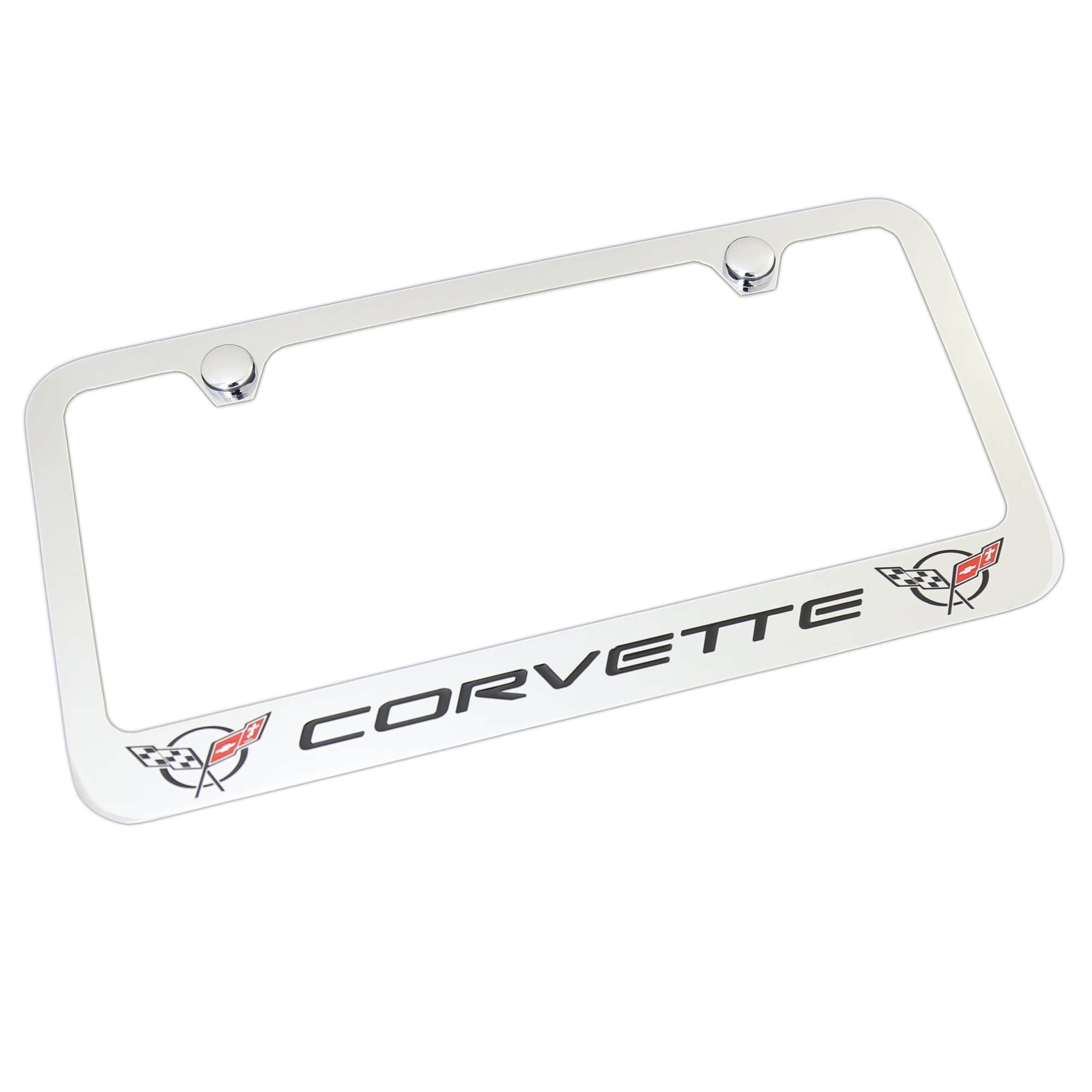Chevy Corvette C5 License Plate Frame (Chrome) - Walmart.com