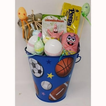 Boys Football Sports Themed Easter Basket Prefilled Premade Filled with ...
