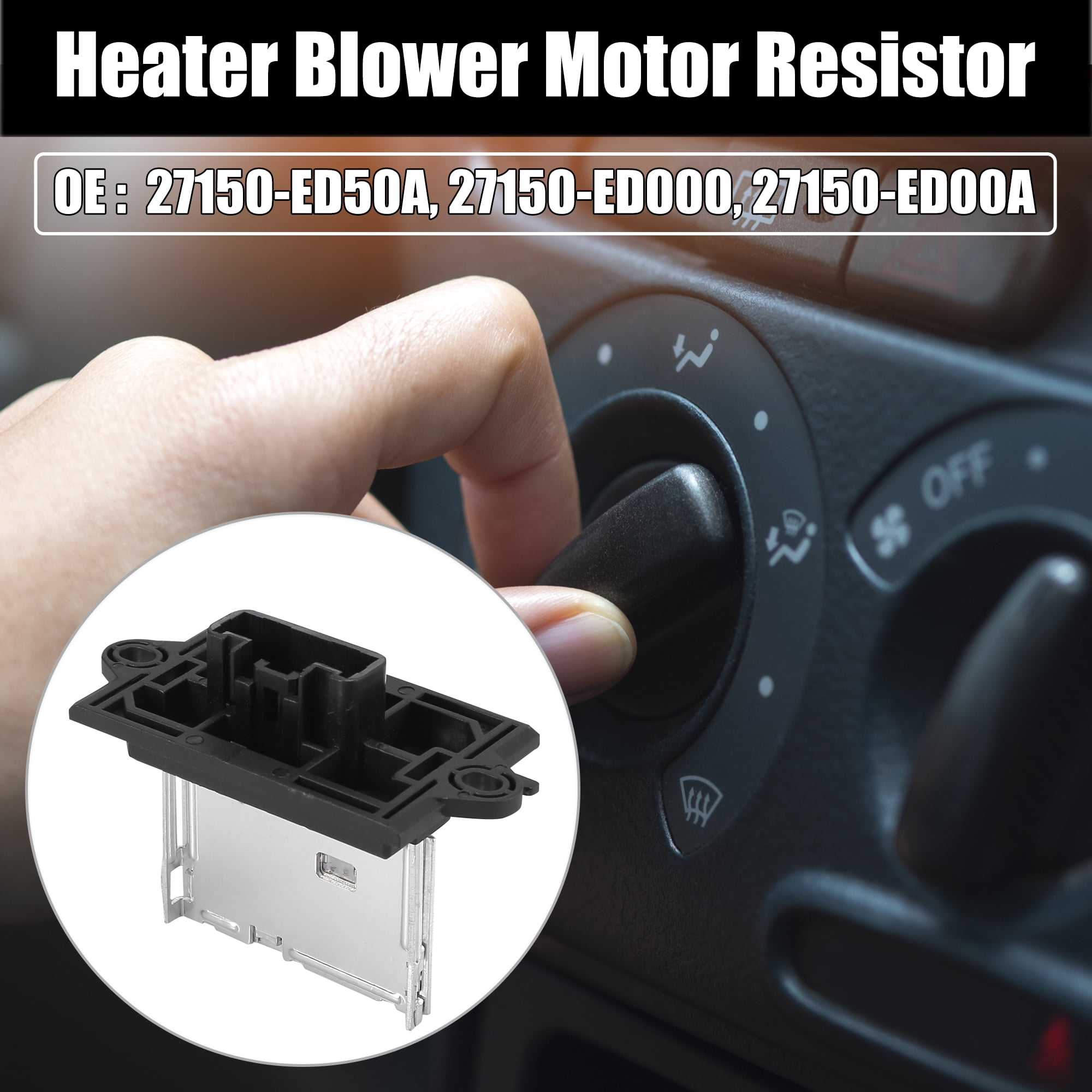 Buy Heater Blower Motor Fan Speed Control Resistor 27150-ED50A for ...