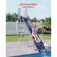 VEVOR Water Slide, Big 10 ft Outdoor Waterslide for Kids, Free Standing ...