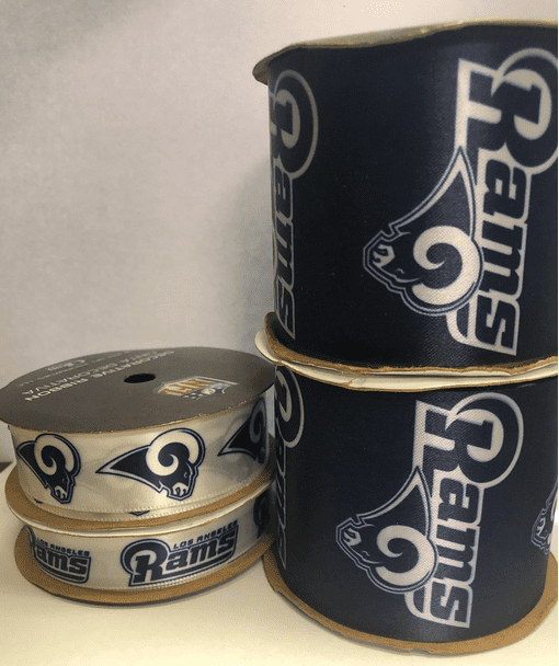 Rams Printed Ribbon 4 Pack - Walmart.com