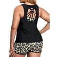 3 Piece Tankini Plussize Swimwear For Women With Tummy Control