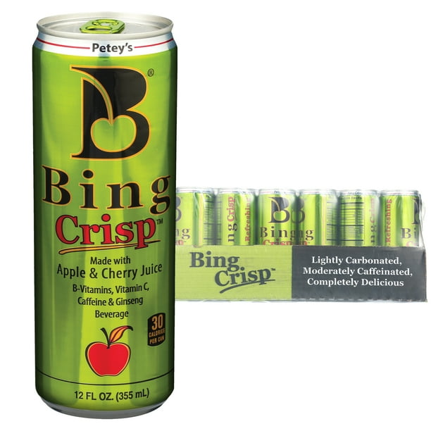 Bing Beverage Healthy Energy Drinks, Bing Crisp, 12 oz (24 Pack ...
