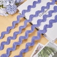 10 Yards 1.5"/37mm Wide Wave Bending Fringe Trim Aquamarine Rick Rack ...