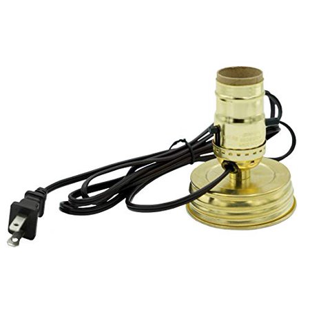 Creative Hobbies Mason Jar Lamp Making Kit is Pre-Wired and Easy to Use ...