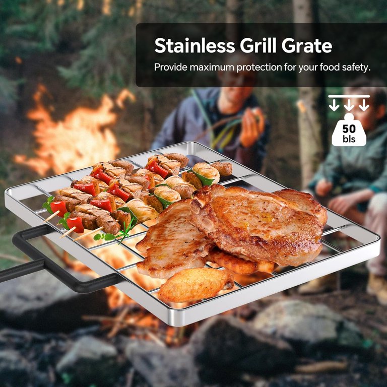 Open Fire Cooking Grates Camping Equipment Fire Pit Cooking Grate,