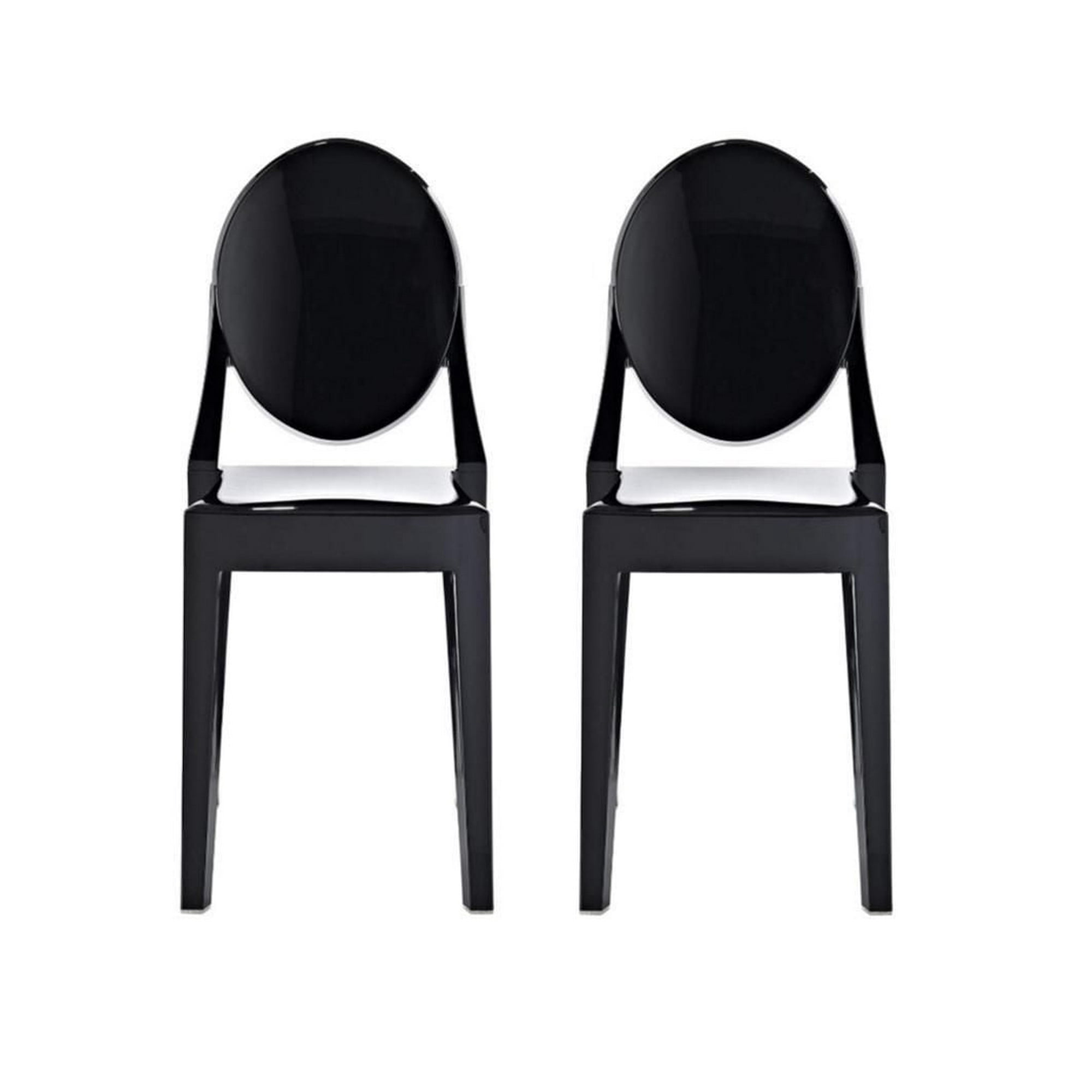 Click here for Heavenly Collection Black Plastic Armless Chair prices