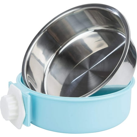 Pet Hanging Bowl 2 in 1 Fressnapf Stainless Steel Food Dispenser Water ...
